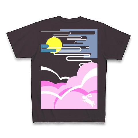 和風うさ表裏あり Tシャツ(チャコール/Pure Color Print)を購入|デザインTシャツ通販【ClubT】
